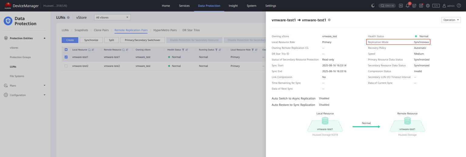 Huawei OceanStor Dorado All-Flash Storage and VMware SRM 9.0.2