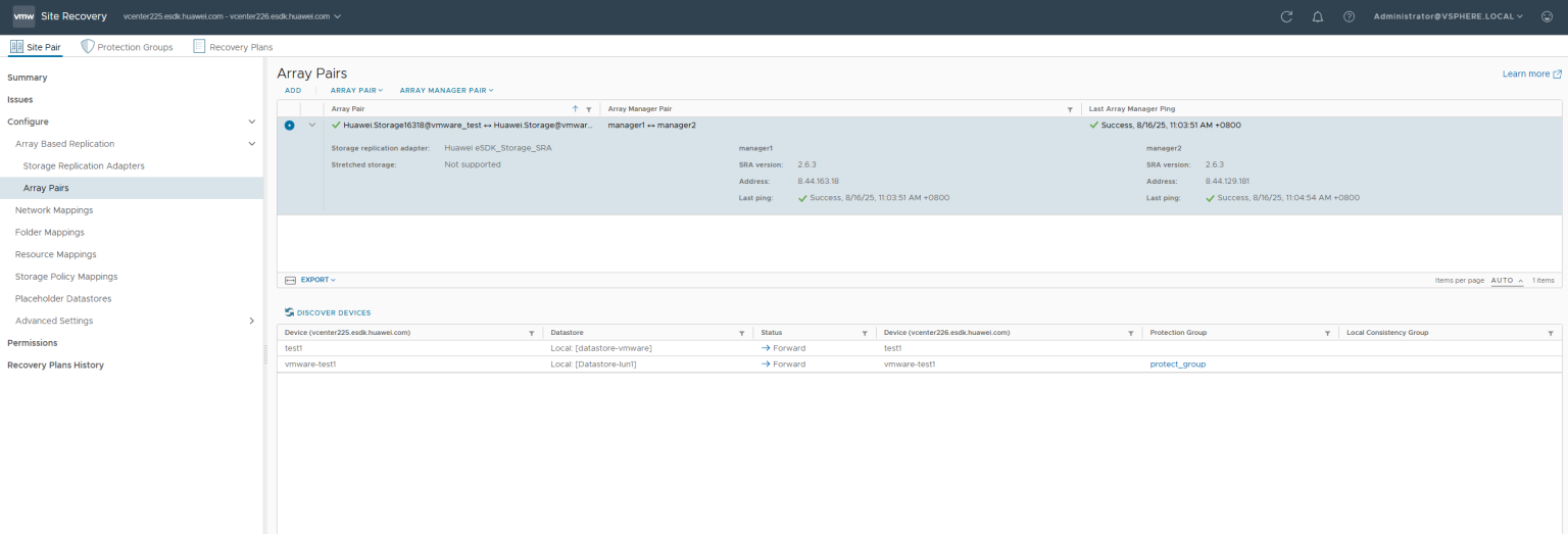 Huawei OceanStor Dorado All-Flash Storage and VMware SRM 9.0.2